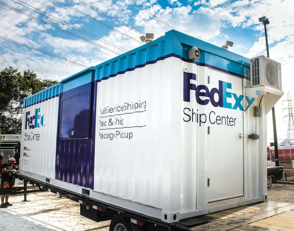 FedEx Mobile Office Shipping Container - Cruising Kitchens