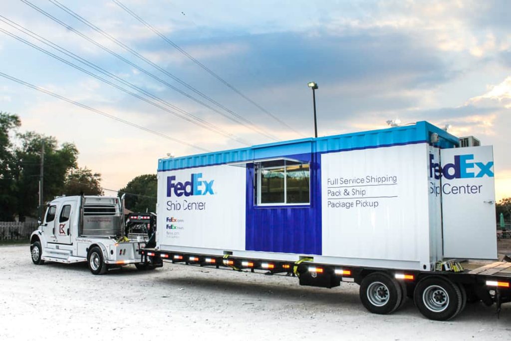 FedEx Mobile Office Shipping Container - Cruising Kitchens