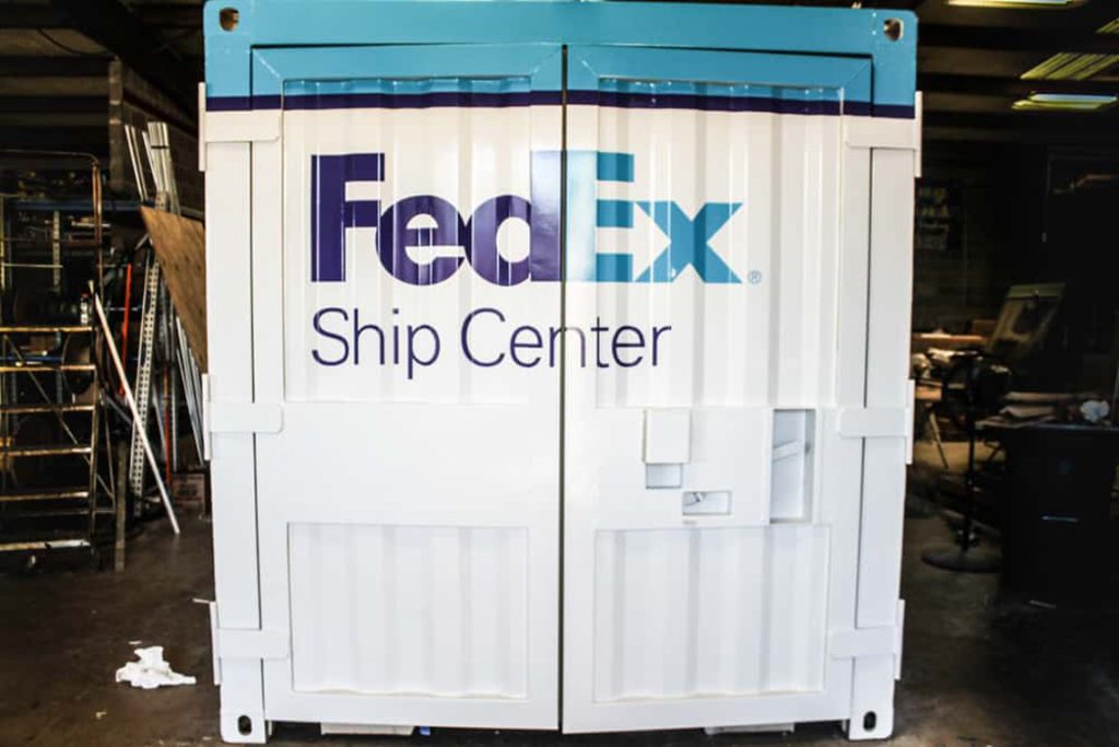 FedEx Mobile Office Shipping Container - Cruising Kitchens