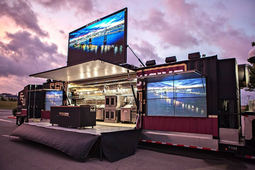 Florida State Semi Trailer Mobile Kitchen - Cruising Kitchens