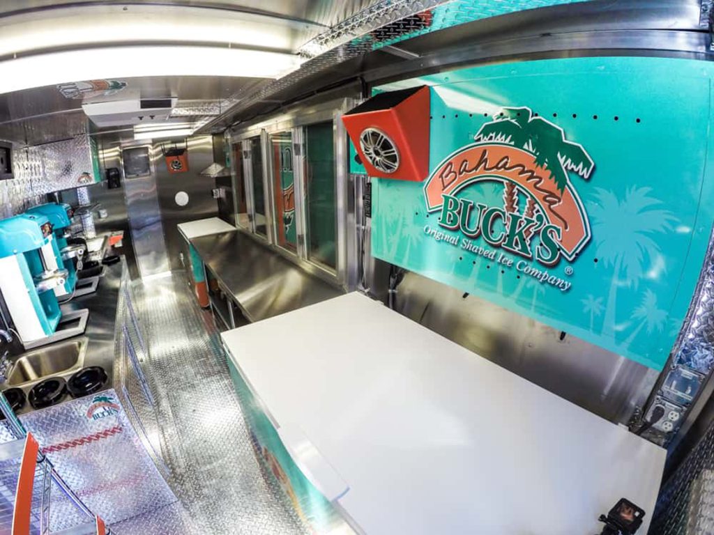 Bahama Bucks Shaved Ice Food Trailer - Cruising Kitchens