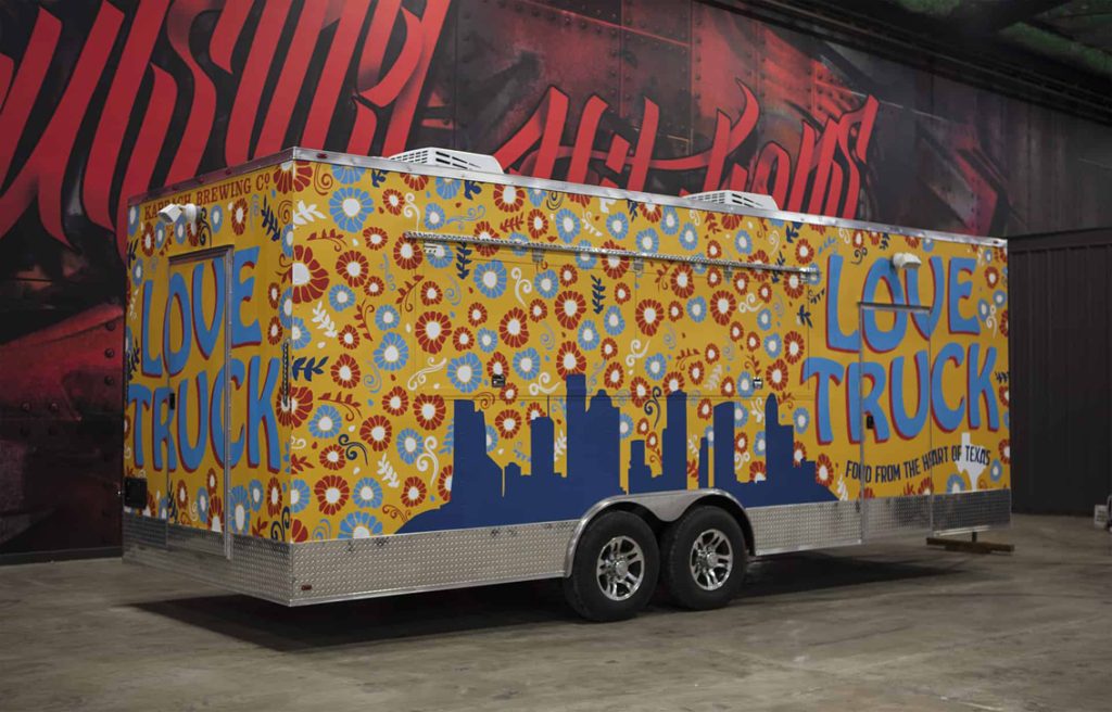 Karbach Love Truck Food Trailer - Cruising Kitchens