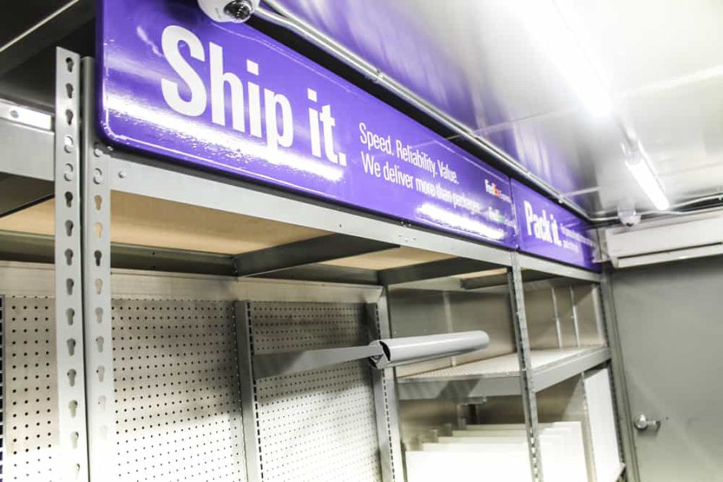 FedEx Mobile Office Shipping Container - Cruising Kitchens