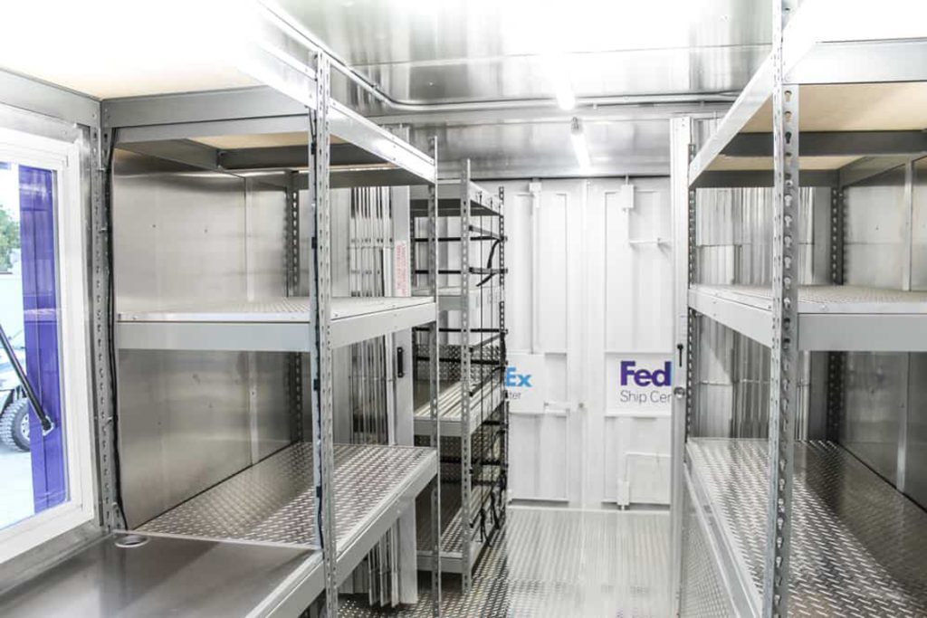 FedEx Mobile Office Shipping Container - Cruising Kitchens
