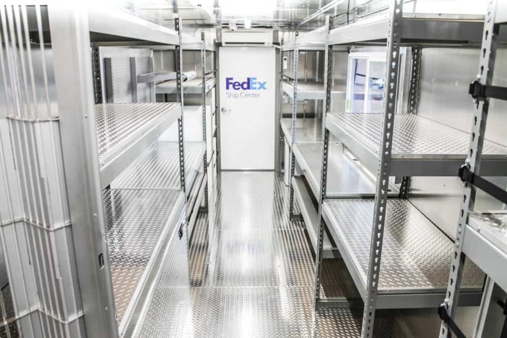 FedEx Mobile Office Shipping Container - Cruising Kitchens