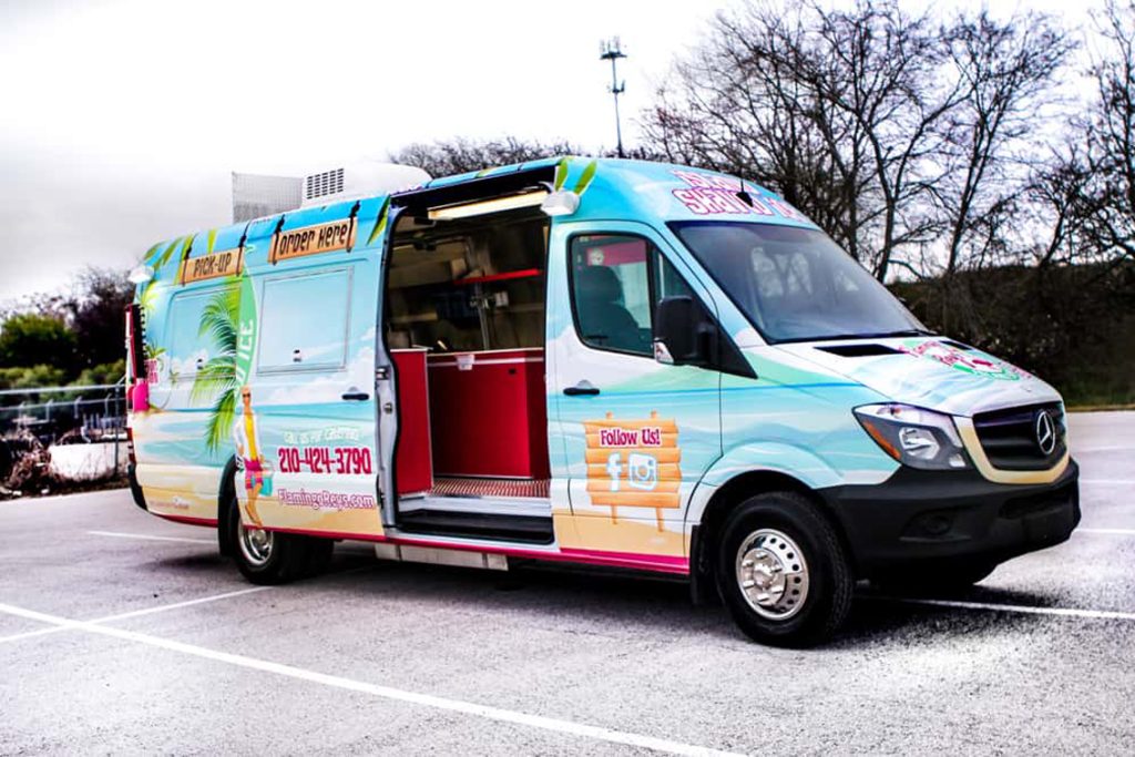Flamingo Ray’s Shaved Ice Food Truck - Cruising Kitchens