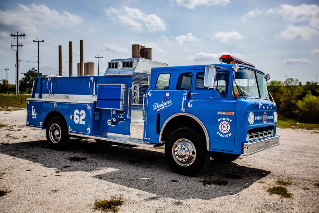 LA Dodgers Firetruck Keg On Wheels - Cruising Kitchens
