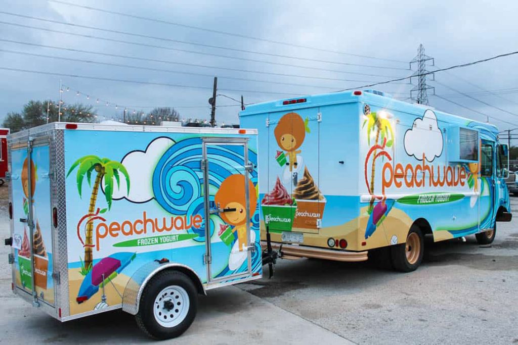 Peachwave Frozen Yogurt Food Truck - Cruising Kitchens