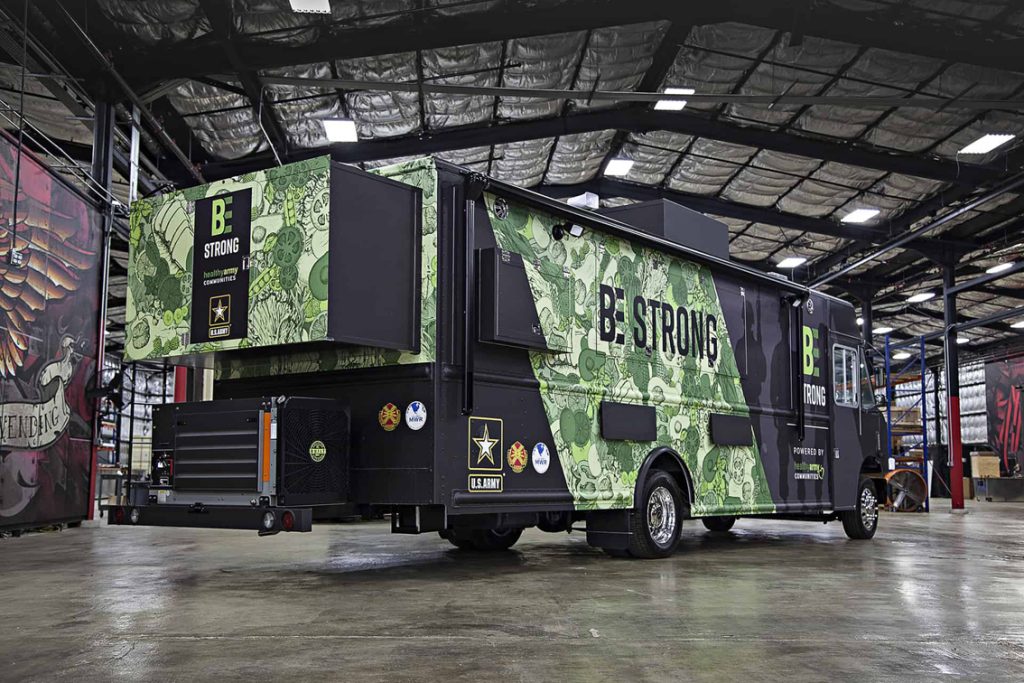 US Army Be Strong Food Truck - Cruising Kitchens