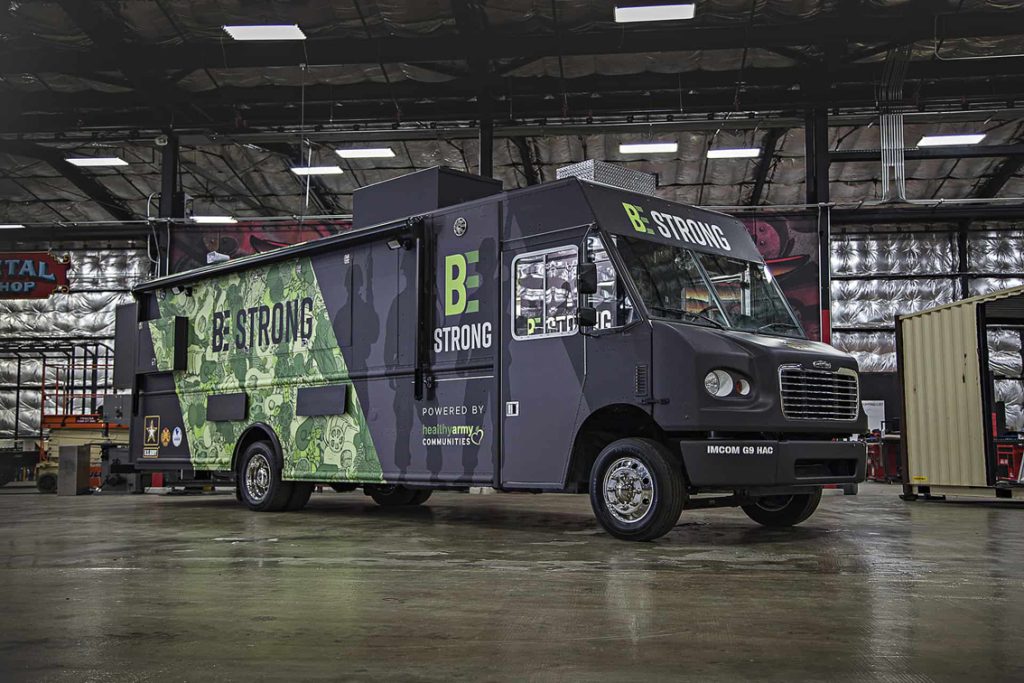 US Army Be Strong Food Truck - Cruising Kitchens