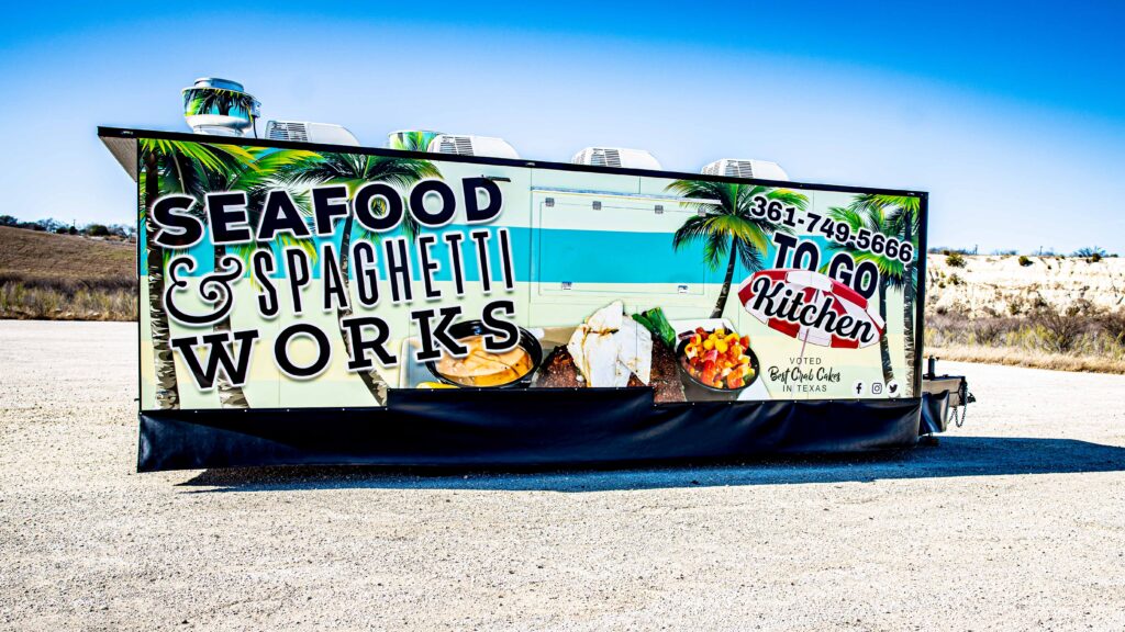 Seafood & Spaghetti Works Food Trailer - Cruising Kitchens
