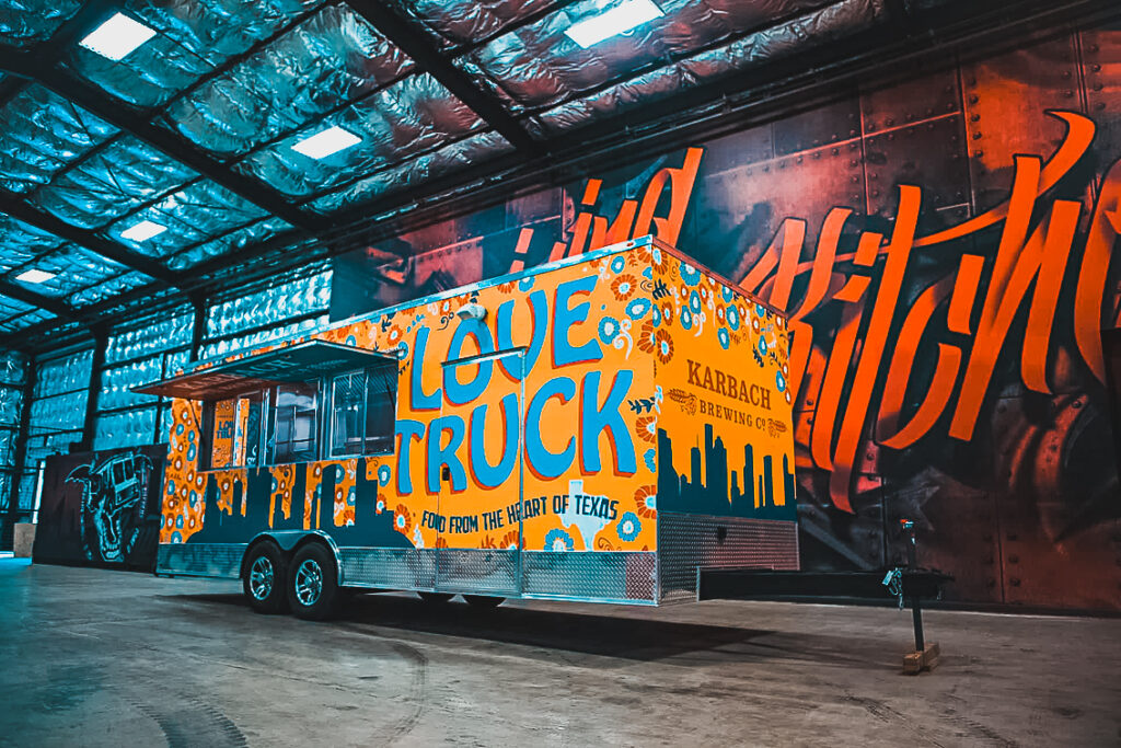 Karbach Love Truck Food Trailer - Cruising Kitchens