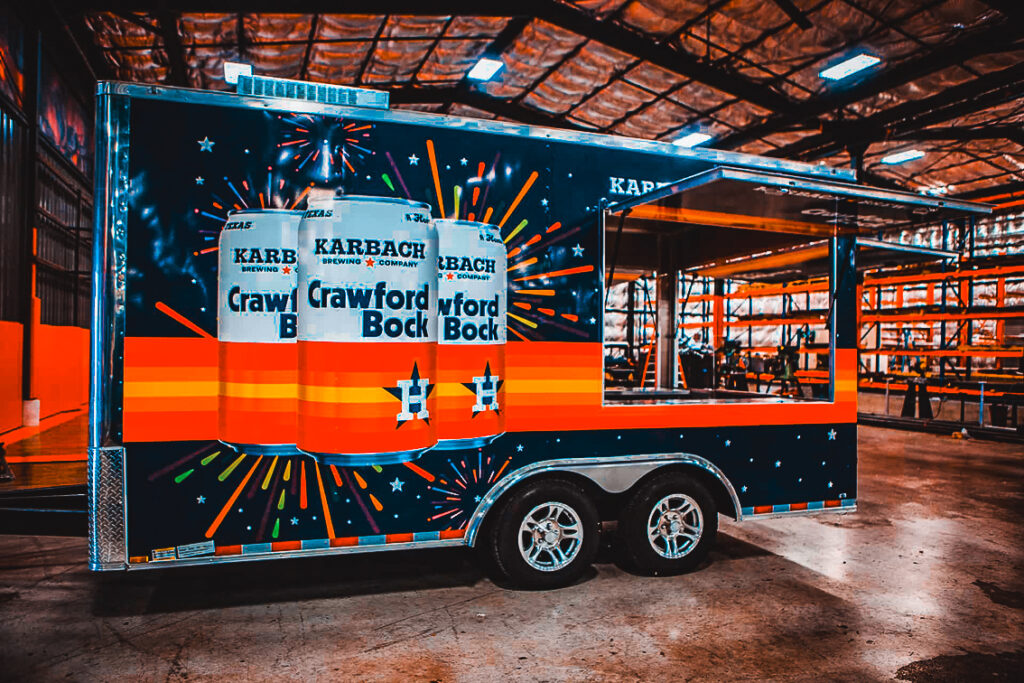 Karbach Mobile Keg Trailer - Cruising Kitchens